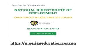 NDE Program For Nigerians Unemployment - Nigerian Education