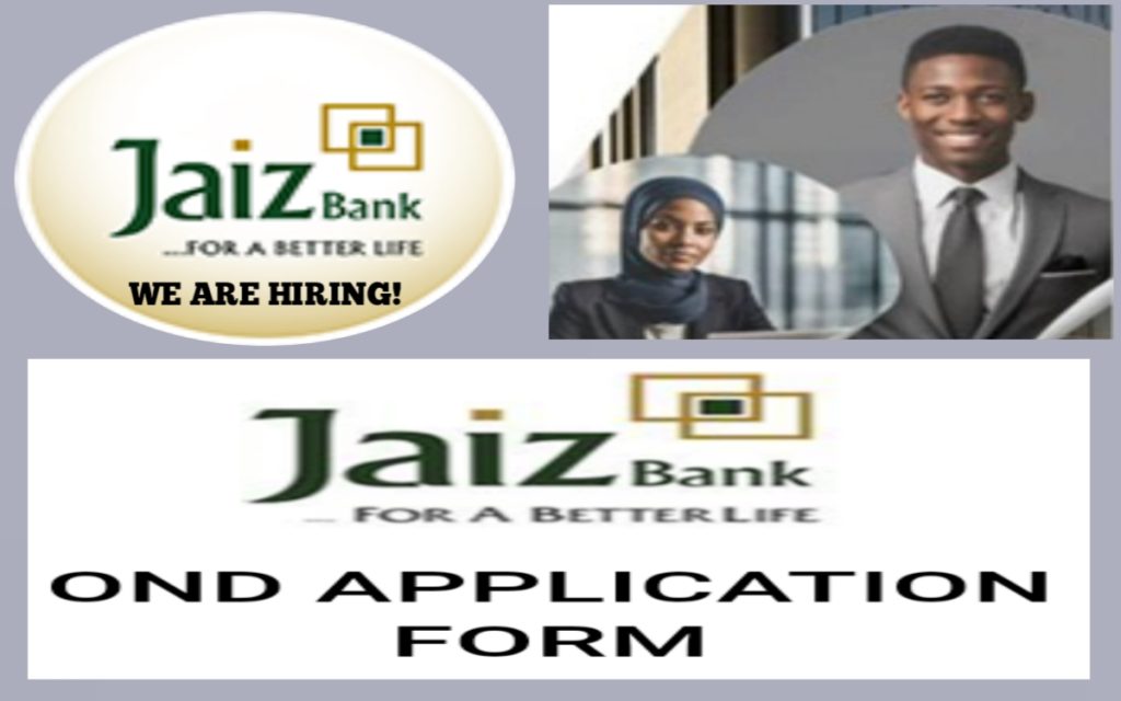 Jaiz Bank Plc is Hiring OND Holders - Nigerian Education